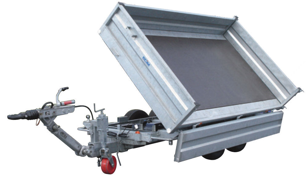 Dump trailer - TBE series - ECIM Remorques - for industrial materials ...