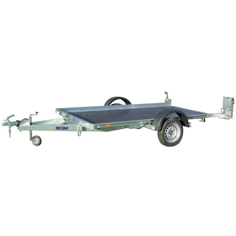 Flatbed trailer - REV series - ECIM Remorques - single-axle / towed ...