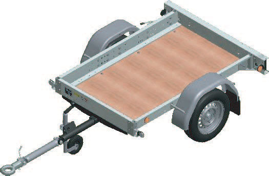 Flatbed trailer - ETA series - ECIM Remorques - for generator sets