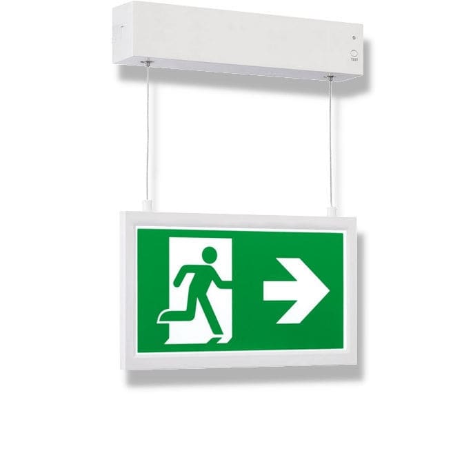Illuminated safety sign - ESQAPE ADAPT - Edge Lighting