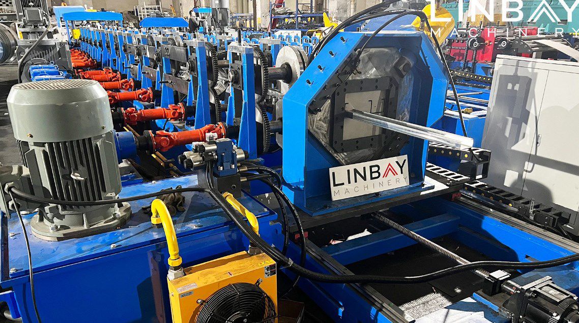 C profile roll forming machine - WUXI LINBAY MACHINERY CO.,LTD - Z purlin / for sigma purlin ...