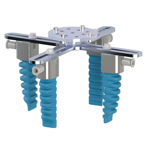 Pneumatic gripper - SoftGripping - soft / 4-jaw / for industrial robots