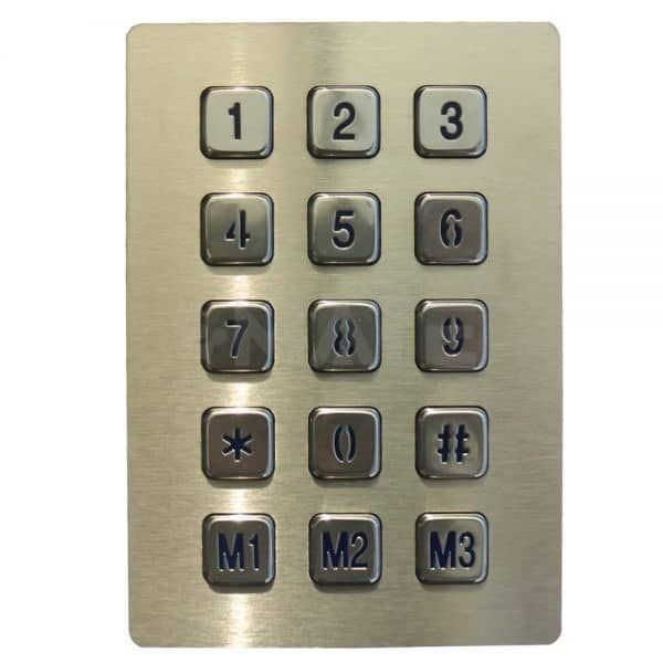 15-key keypad - MKA-35-NL-MX - MATE TECHNOLOGY SHENZHEN LIMITED - panel ...