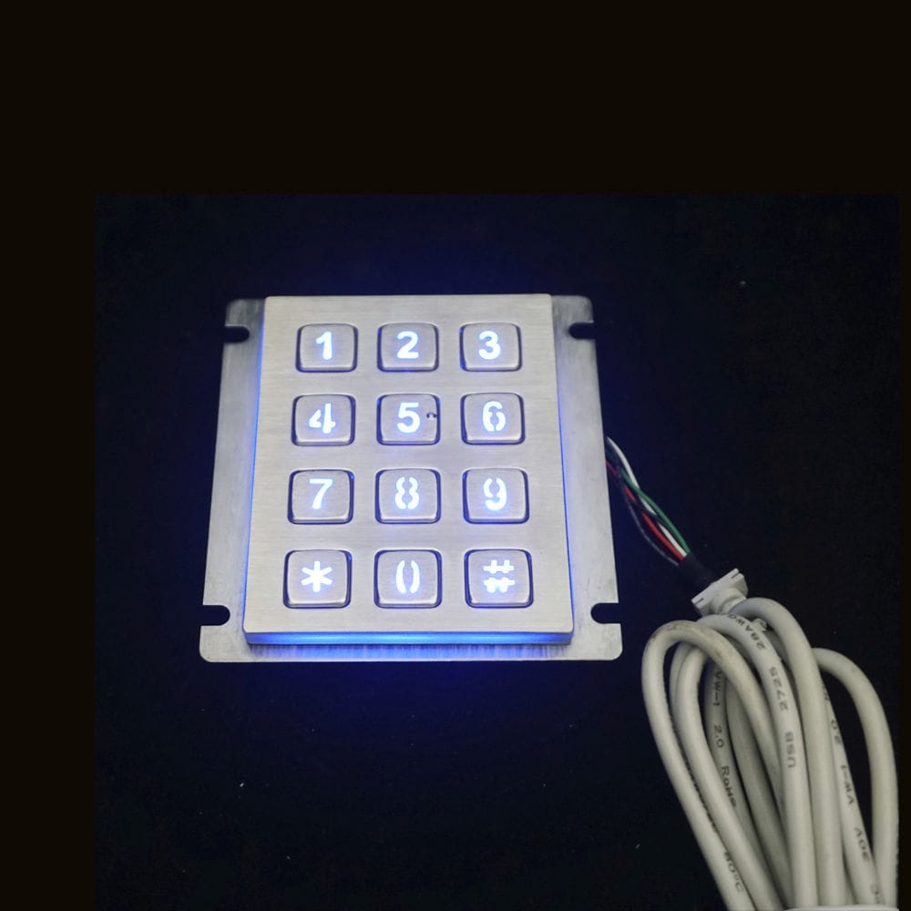 12-key keypad - MKA-12-NL - MATE TECHNOLOGY SHENZHEN LIMITED - panel ...