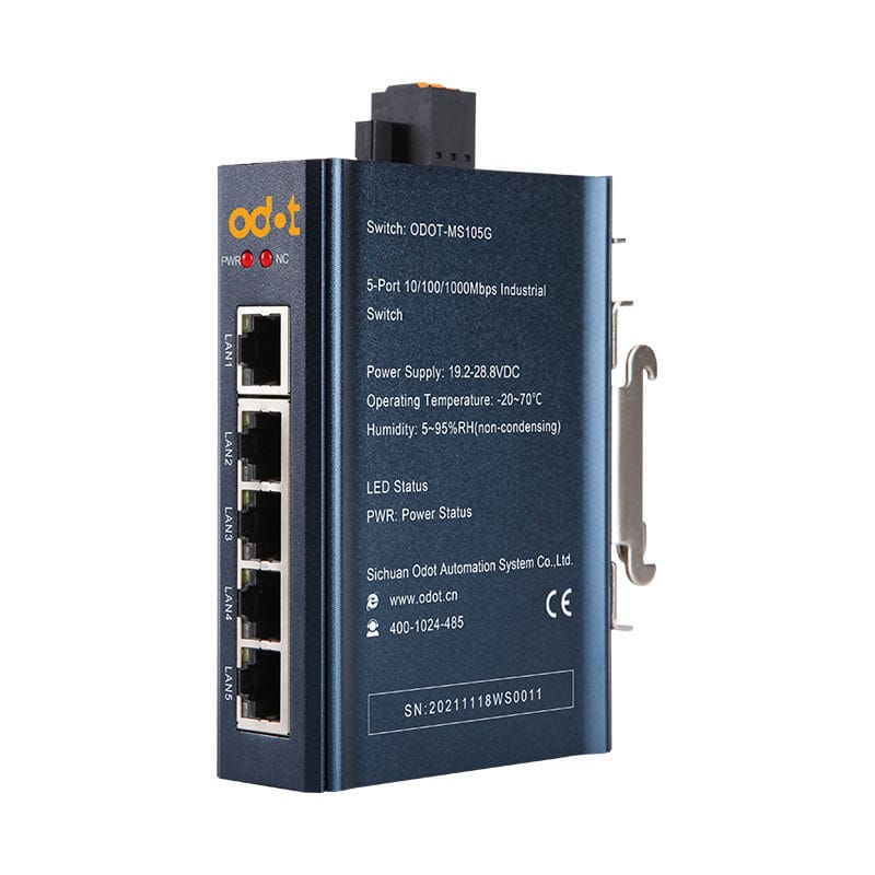 Unmanaged ethernet switch - ODOT-MS105G - ODOT Automation - 5 ports ...