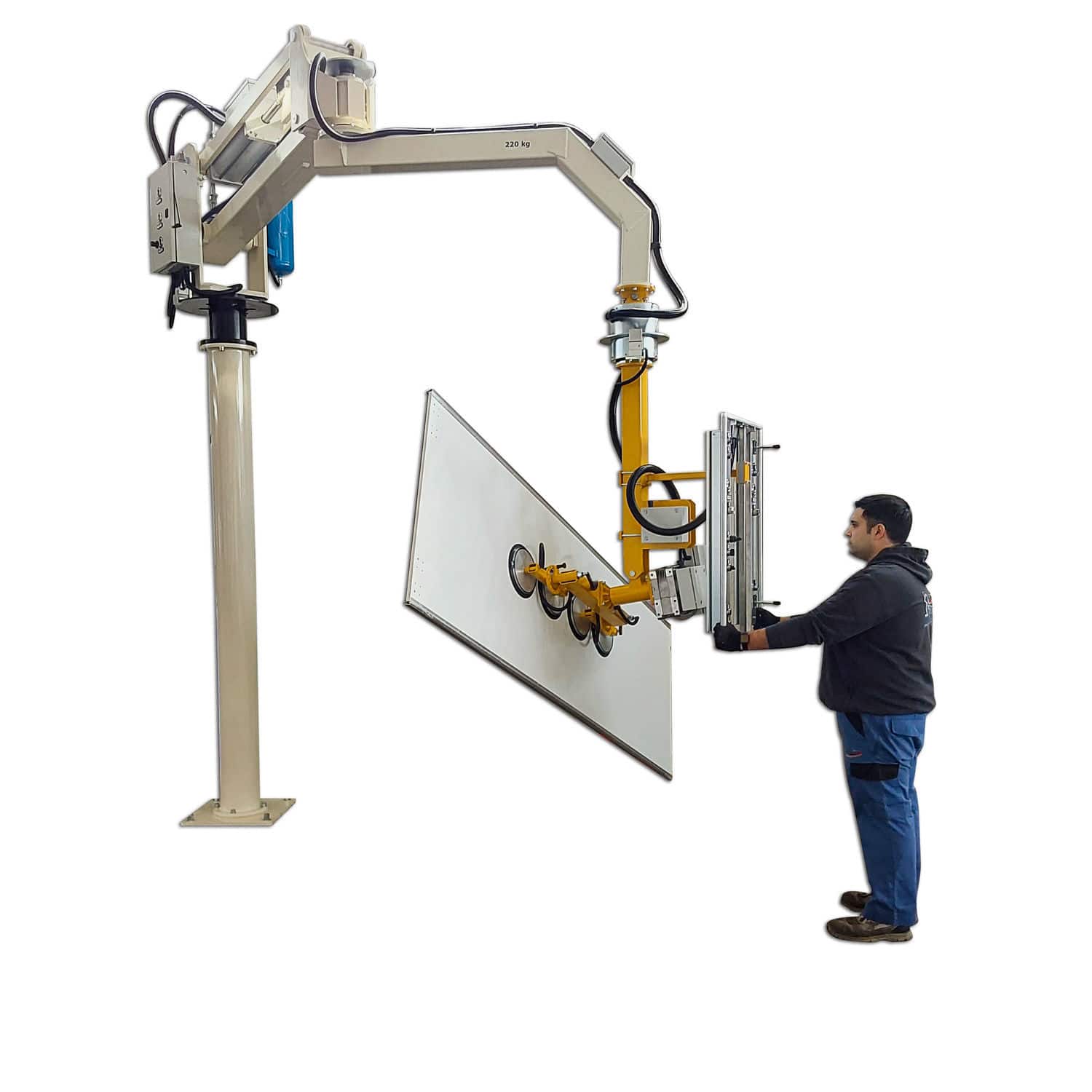 Pneumatic manipulator arm - 450 M - Adria Manipulatorji - with gripping ...