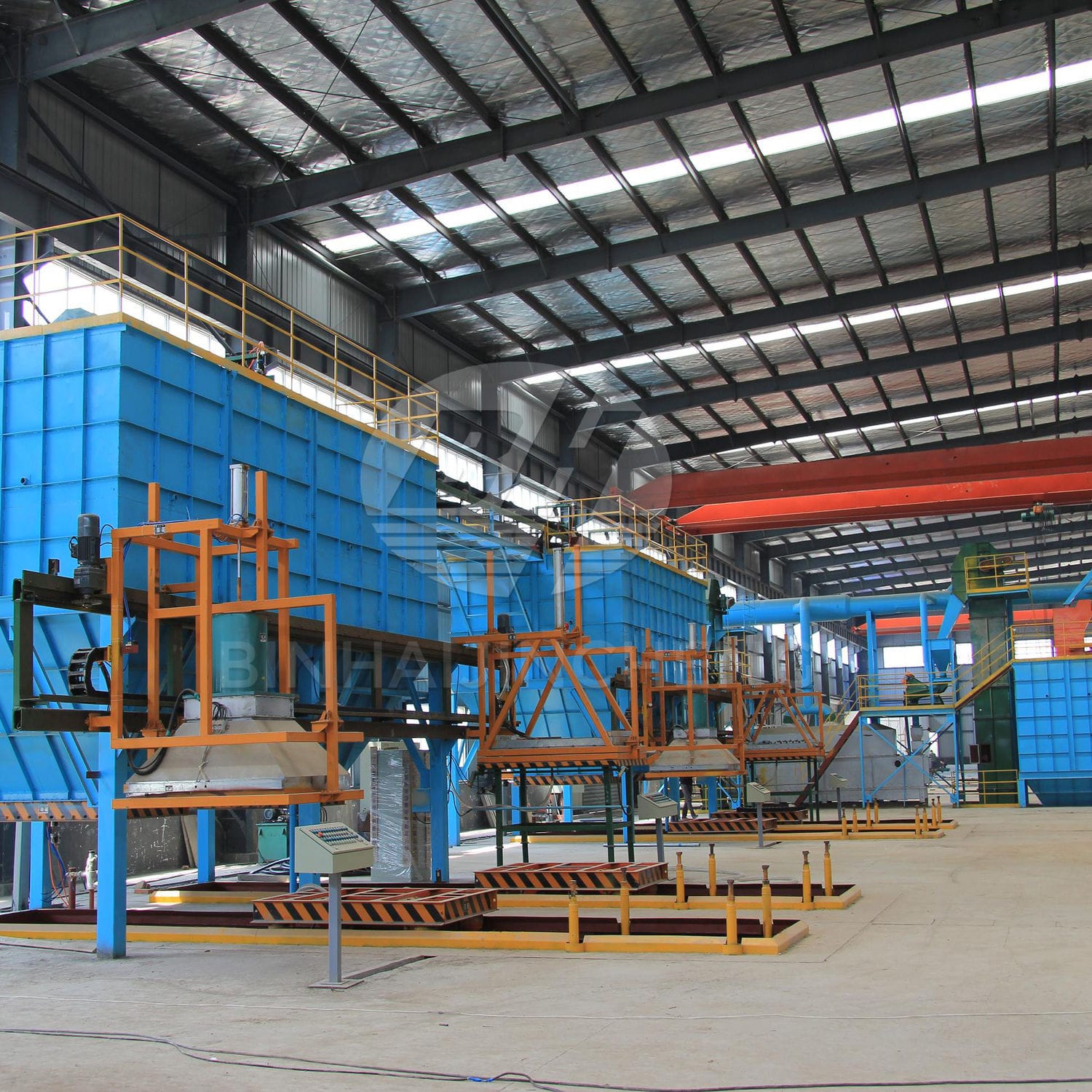 Vacuum casting machine - V process casting line - Qingdao Binhai ...