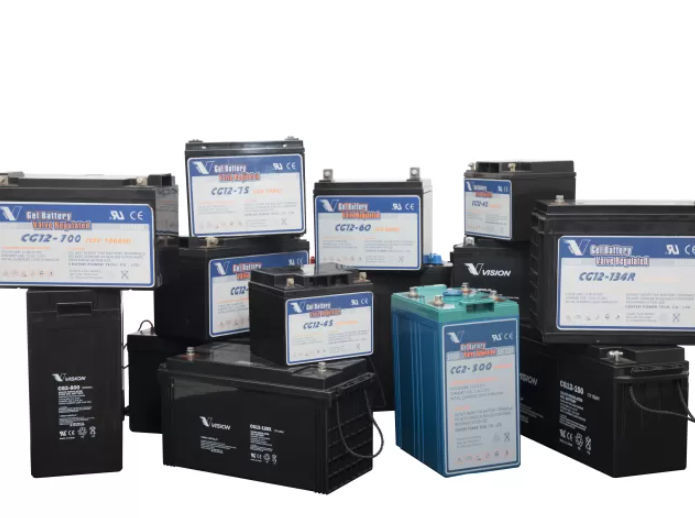 Valve-regulated battery - CG series - Vision Group - 12 V / industrial ...