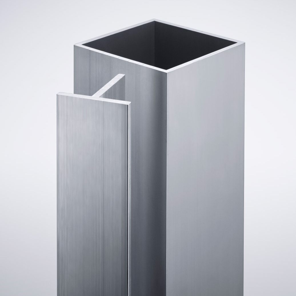 Extruded profile - Hydro - aluminum / rectangular / flat