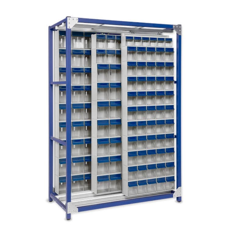 Storage cabinet - Pegasus-Storage - floor-mounted / with sliding panels ...