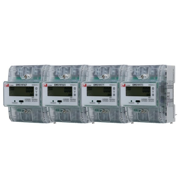 Three-phase electric energy meter - EM519167 - IVY METERING - DIN rail ...