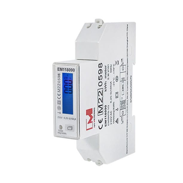 Single-phase electric energy meter - EM118 series - IVY METERING - DIN ...