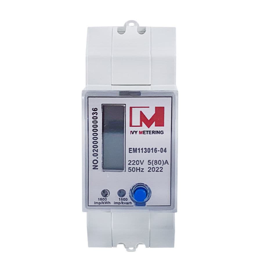 Single-phase electric energy meter - EM113016-04 - IVY METERING - DIN ...