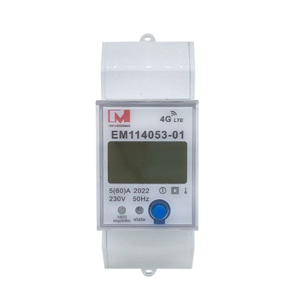 Single-phase electric energy meter - EM114053-01 - IVY METERING - DIN ...