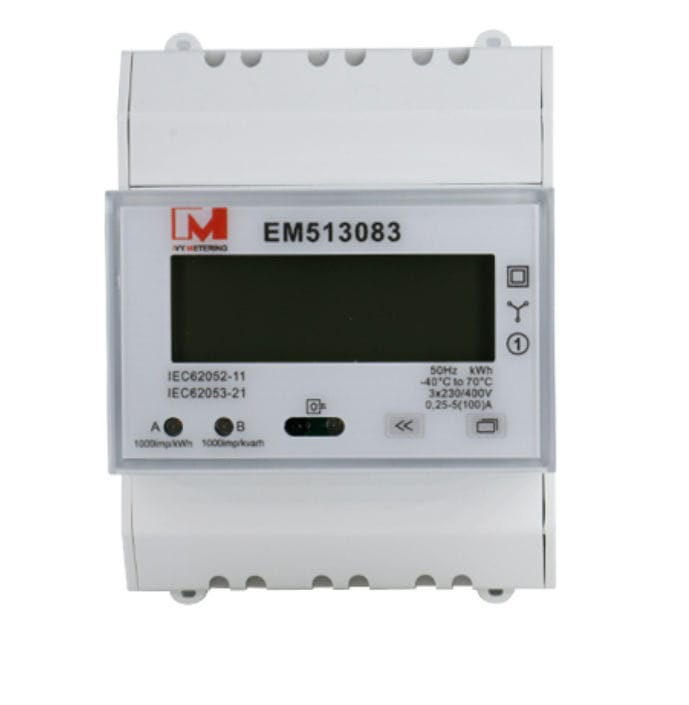 Three-phase electric energy meter - EM513084 - IVY METERING - DIN rail ...