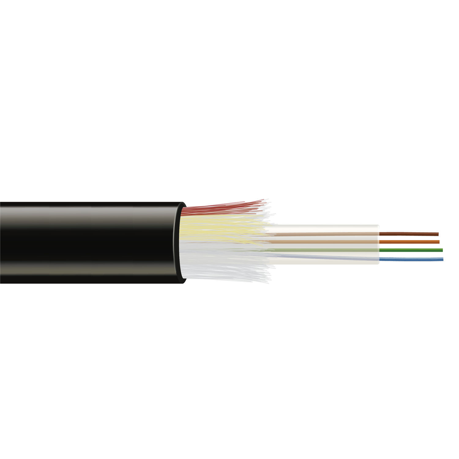 Optical data cable - FC-OD-GYFXTZY - CRXCONEC - UV-resistant / network ...