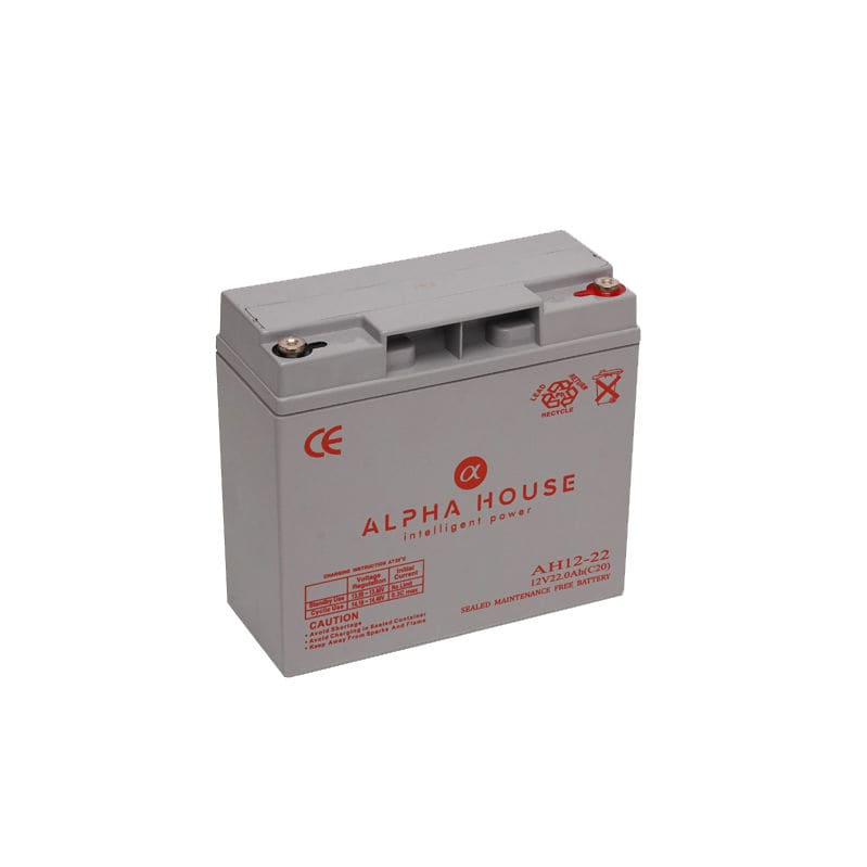 Rectangular battery - AH12-22 - Alpha House Ltd - 12 V / UL / CE