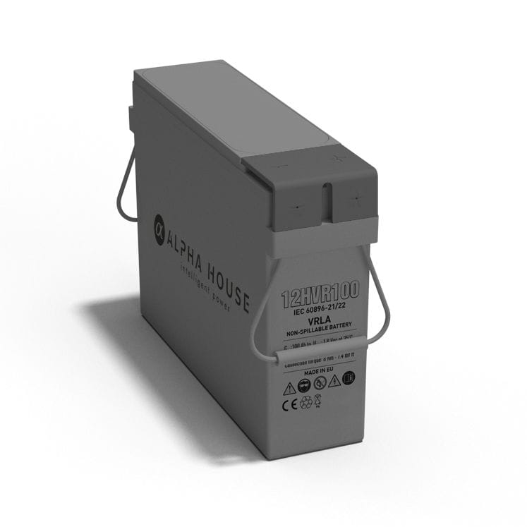 Rectangular battery - 12HRV100 - Alpha House Ltd - 12 V / ISO