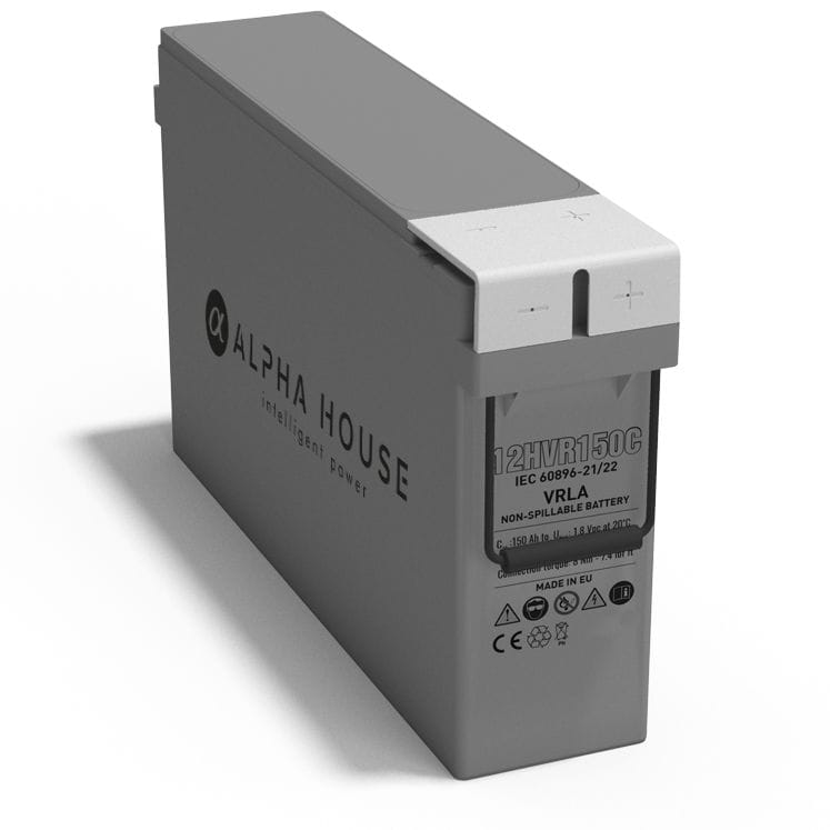 Rectangular battery - 12HVR150C - Alpha House Ltd - 12 V / ISO