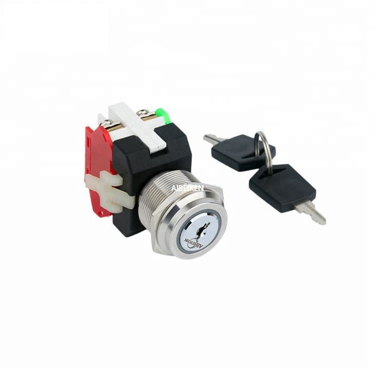 Key lock push-button switch - IB22G-Y11Z-E - YUEQING AIBEIKEN ELECTRIC ...