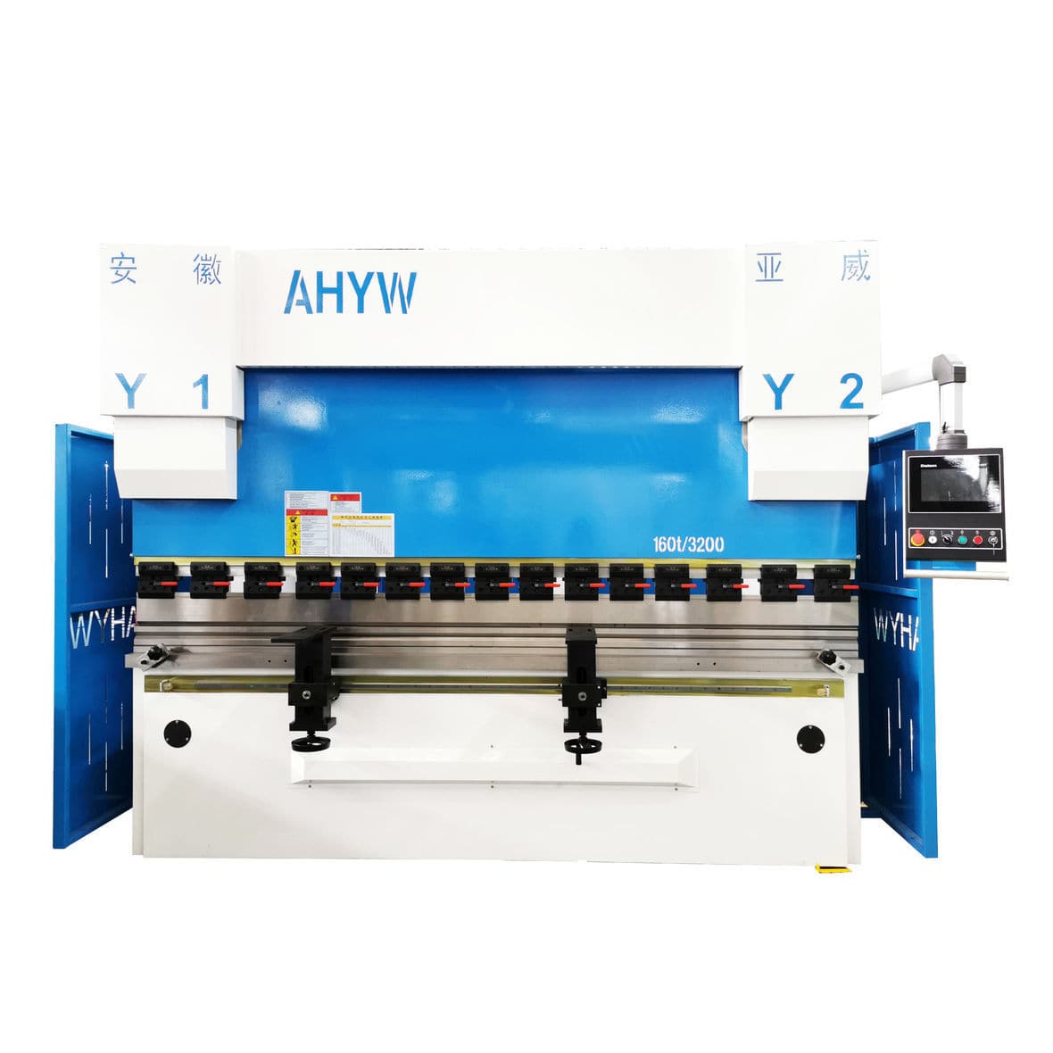 Electro-hydraulic bending machine - YWB-160T/3200 DA53T - Anhui Yawei ...