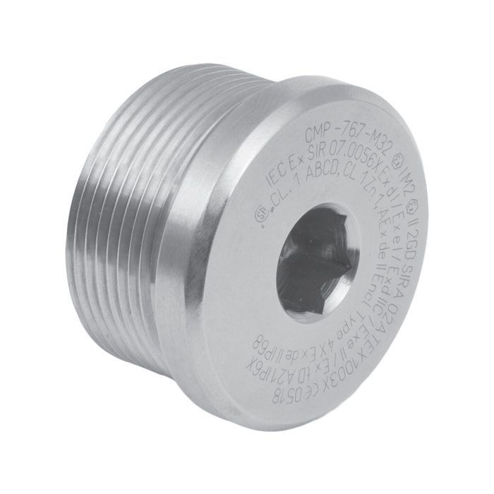 Dome plug - 767 - CMP Products - threaded / nylon / protection