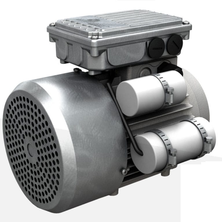 Single-phase brake motor - HSE - MOTOVARIO - asynchronous / 12 V / IP55