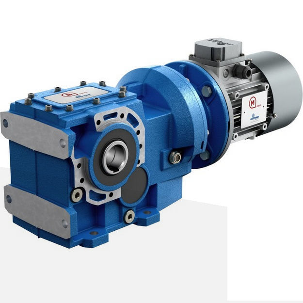 Bevel gear reducer - B series - MOTOVARIO - helical gear / right angle ...