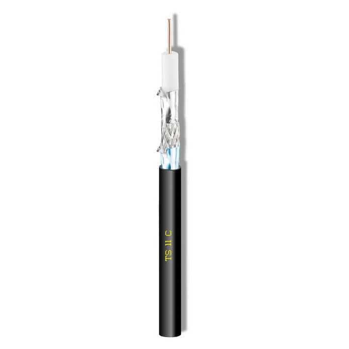 Coaxial electrical cable - TS11C - Cavel - data / TV antenna / insulated
