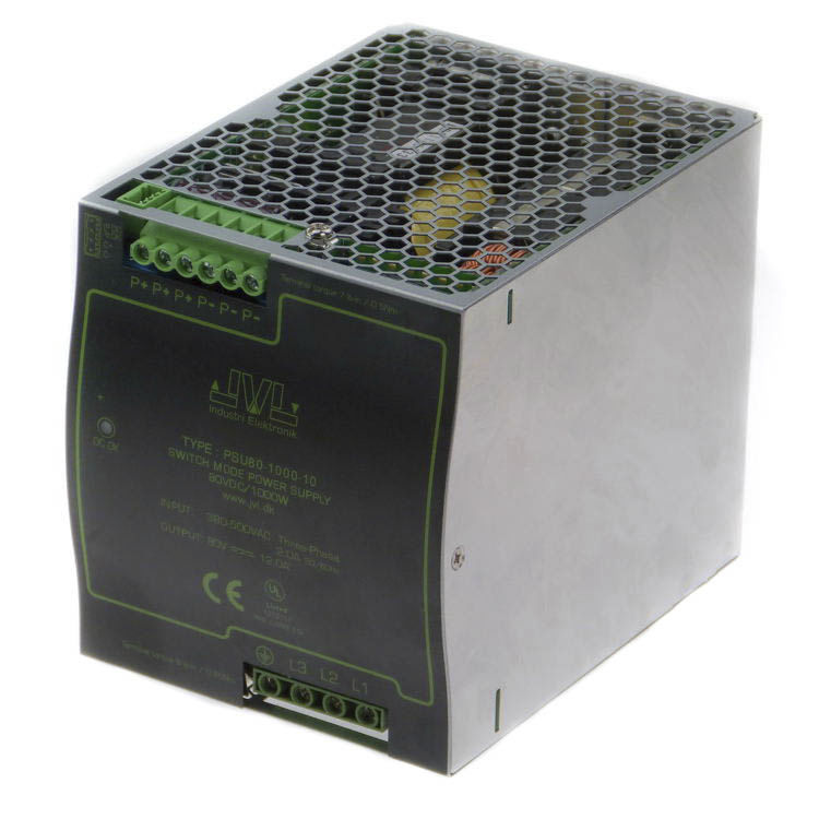 DIN rail power supply - PSU-1000S1X2ACD1A series - JVL A/S - AC/DC ...
