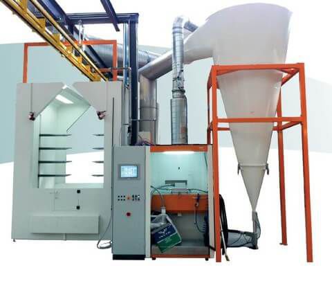 Cyclone powder coating booth - MS FCC - BINKS U.K. LIMITED