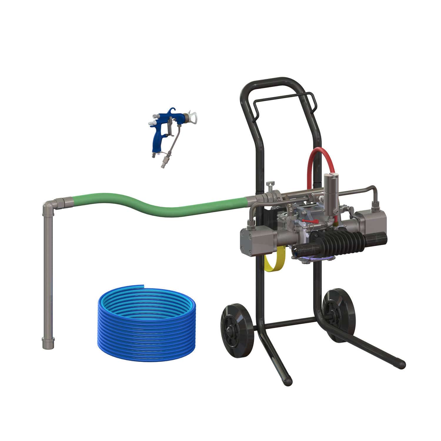 Mobile spray unit - BINKS U.K. LIMITED - paint / airless