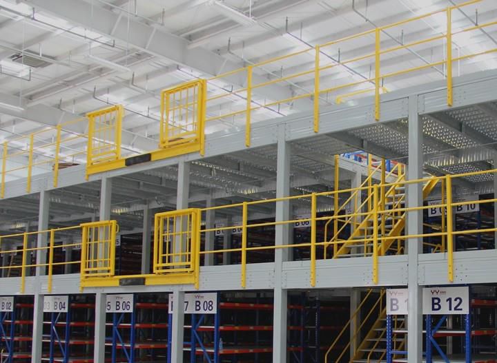 Industrial mezzanine with racking system - Shanghai Calin Logistic ...