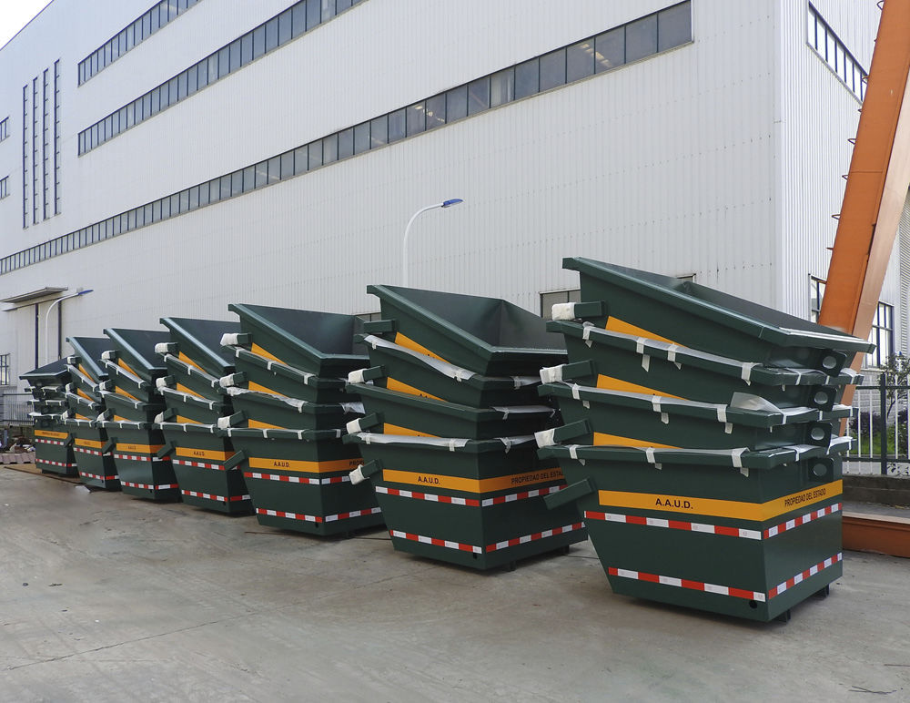 Stackable waste container - Hero Equipment (Yangzhou) Co., Ltd. - steel ...