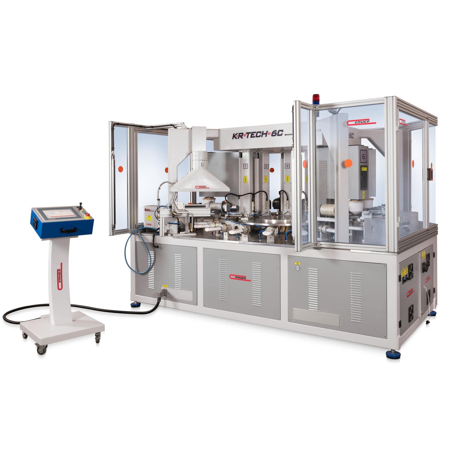 Pad printing machine with hermetic ink cup - KR TECH 6C 160 - COMEC ...