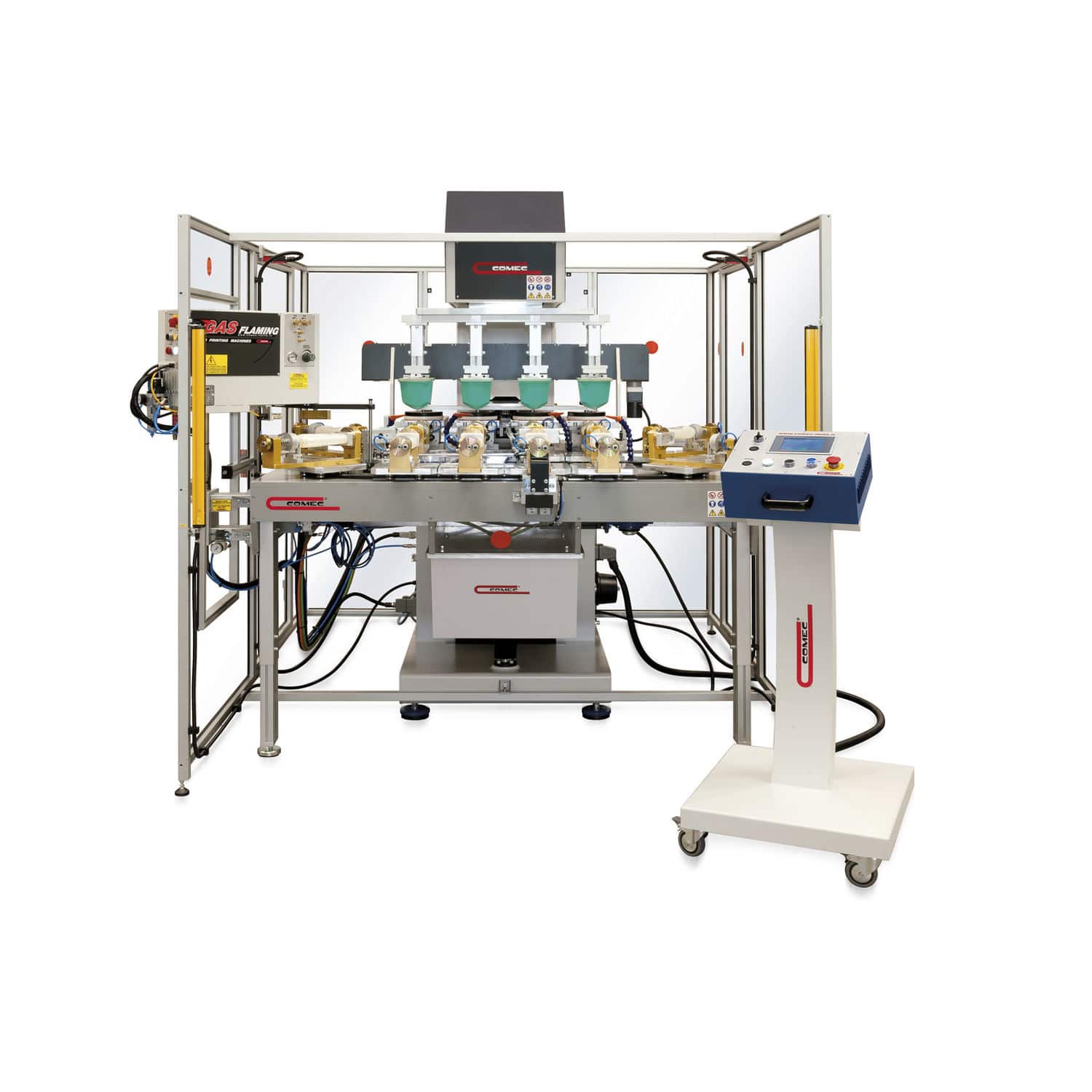 Pad printing machine with closed ink cup - INKPRINT KP16 4C T.I - COMEC ...