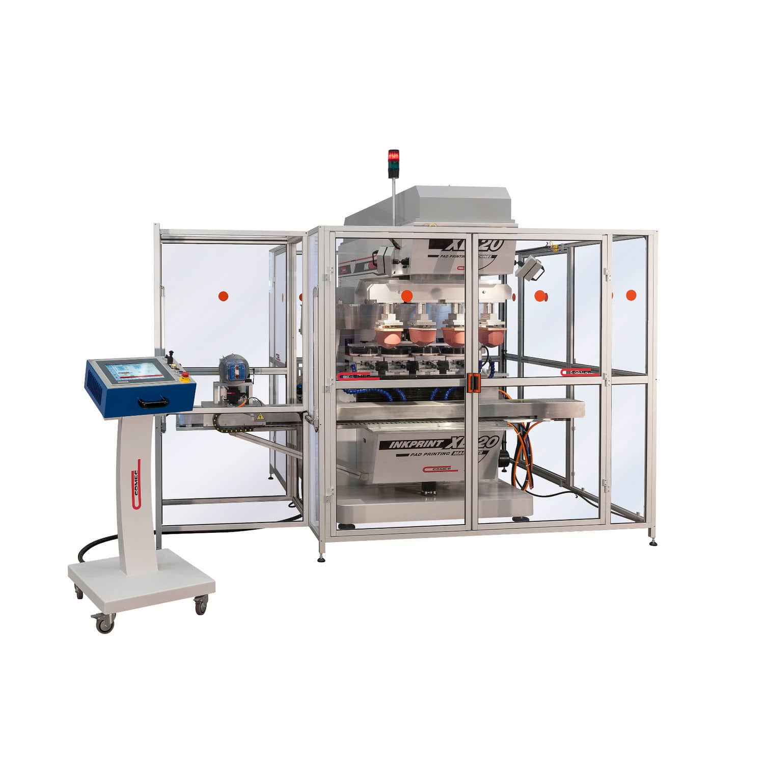 Pad printing machine with hermetic ink cup - INKPRINT XE20 4C T.I ...