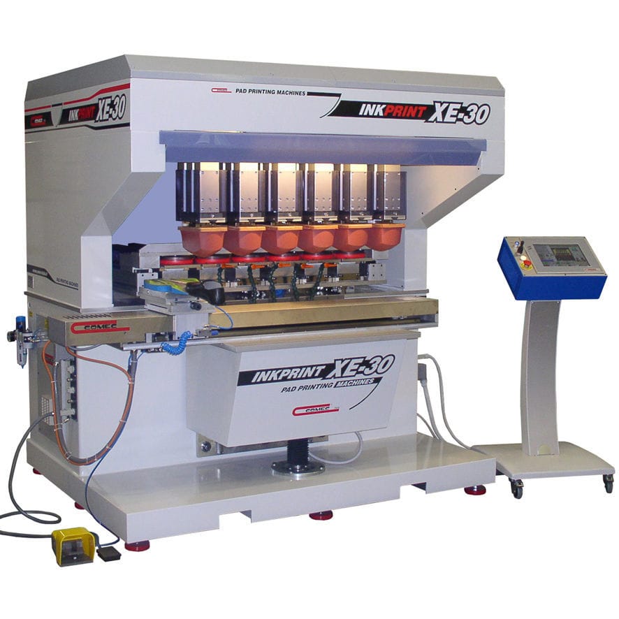 Pad printing machine with hermetic ink cup - INKPRINT XE30 8C - COMEC ...