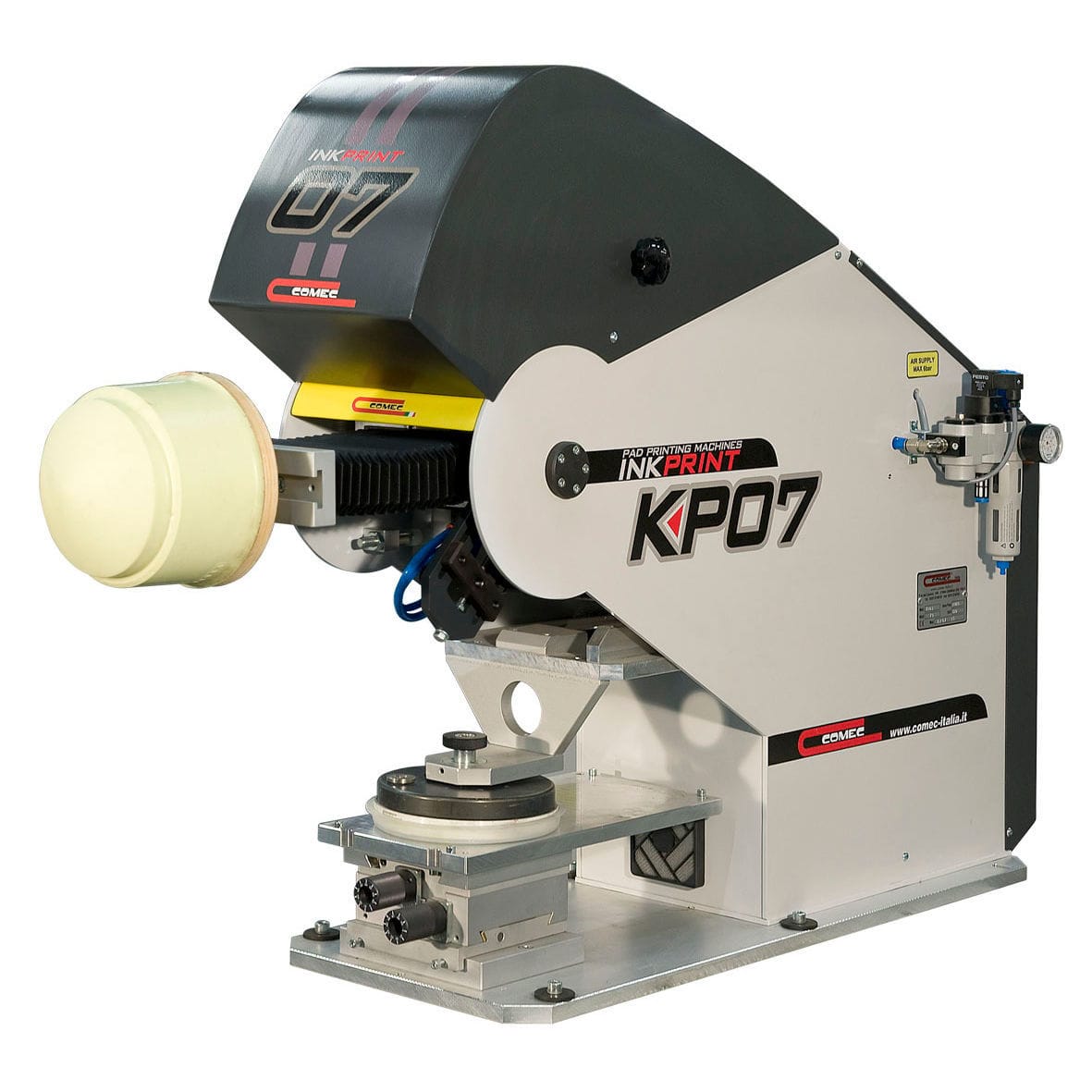 Pad printing machine with hermetic ink cup - INKPRINT KP07 - COMEC ...