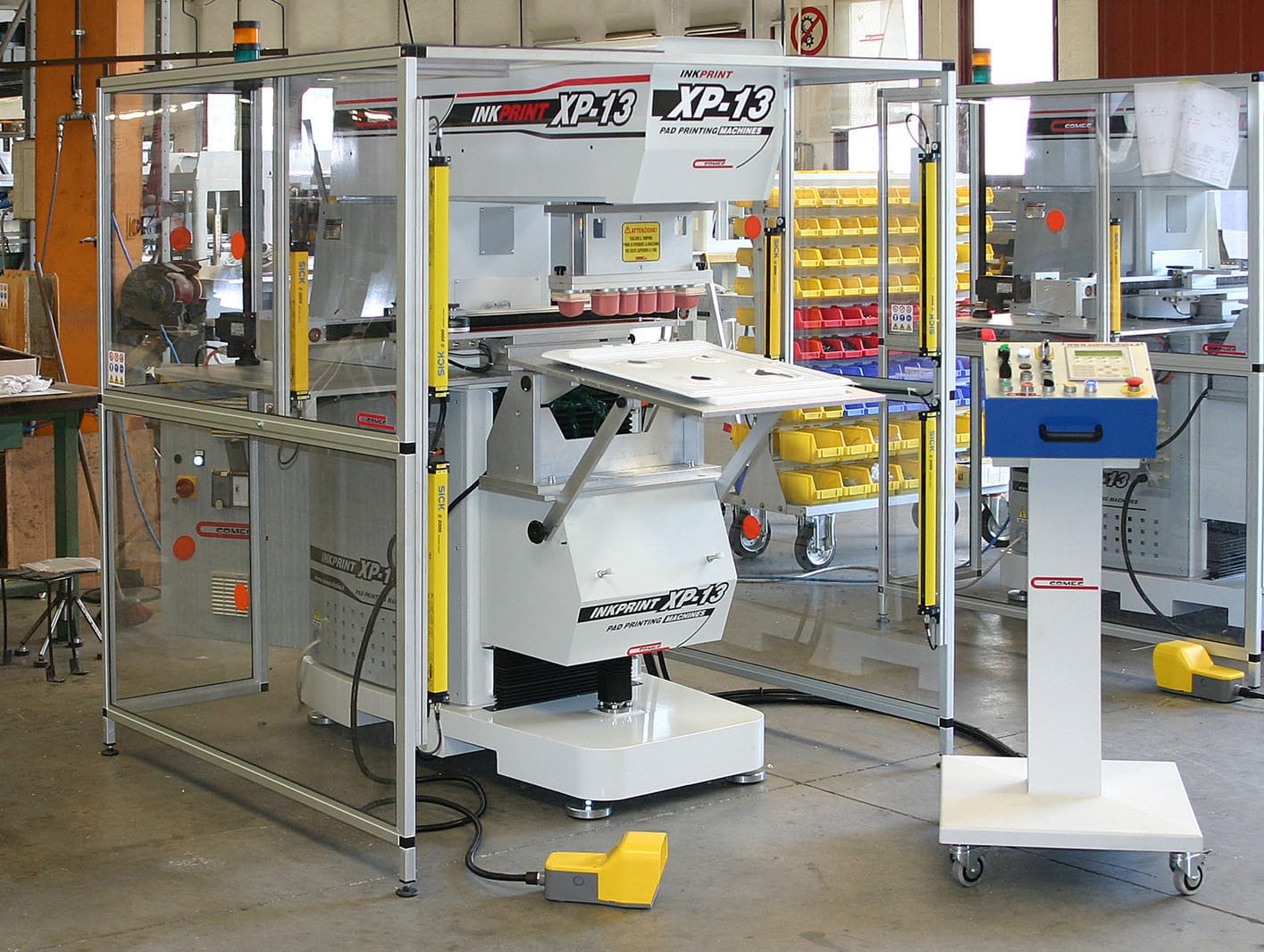 Pad printing machine with hermetic ink cup - INKPRINT XP 13 - COMEC ...
