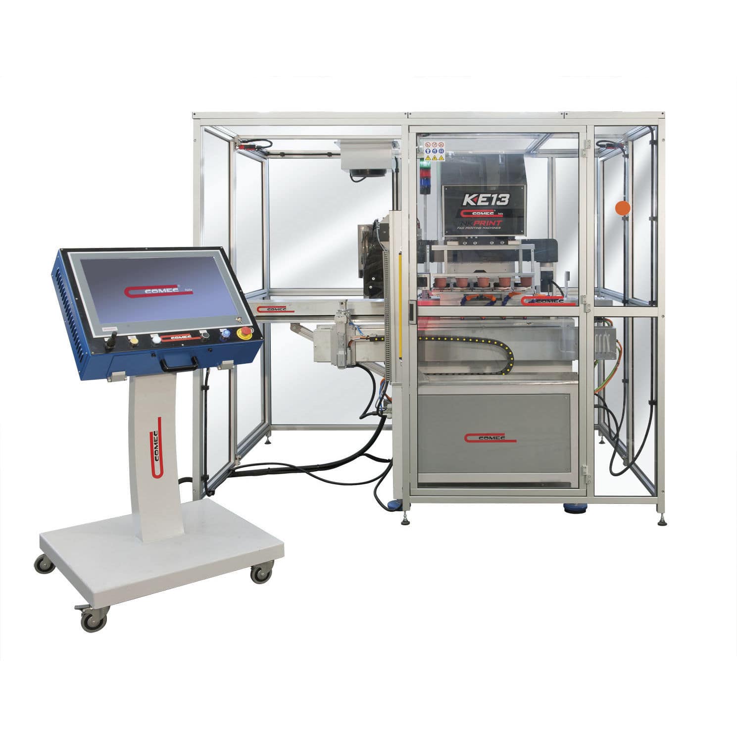 Pad printing machine with hermetic ink cup - KE13 Coins - COMEC ITALIA ...