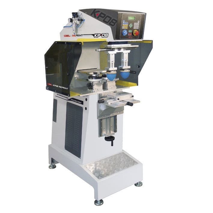 Pad printing machine with hermetic ink cup - INKPRINT KP08 2C RR ...