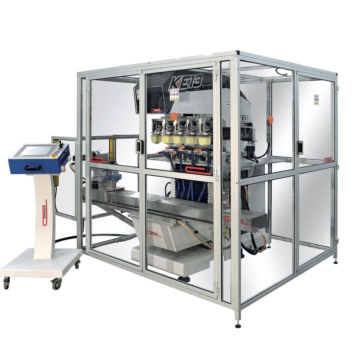 Pad printing machine with hermetic ink cup - INKPRINT KE13 4C - COMEC ...