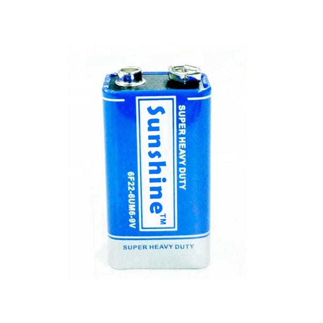 Zinc-carbon battery - 6F22 - Hunan Sunshine Technologies Company - 9 V ...