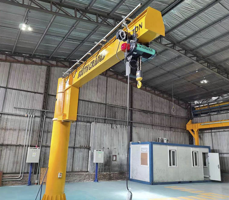 Free-standing jib crane - Hangzhou Nante Machinery Co., Ltd. - wall-mounted / 360° / 180°