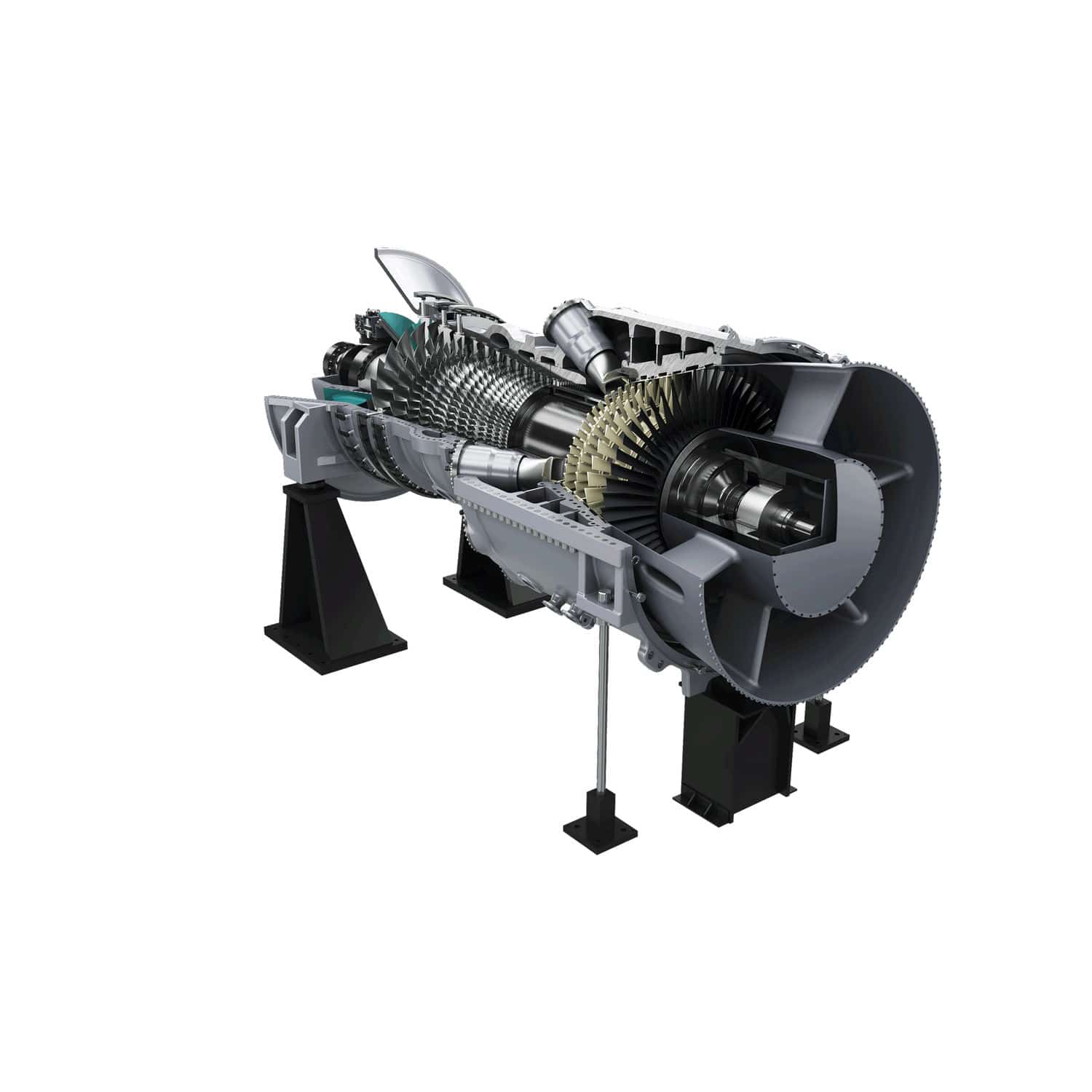 Gas turbine - SGT6-9000HL - Siemens Energy - Power and heat generation - for power generation ...