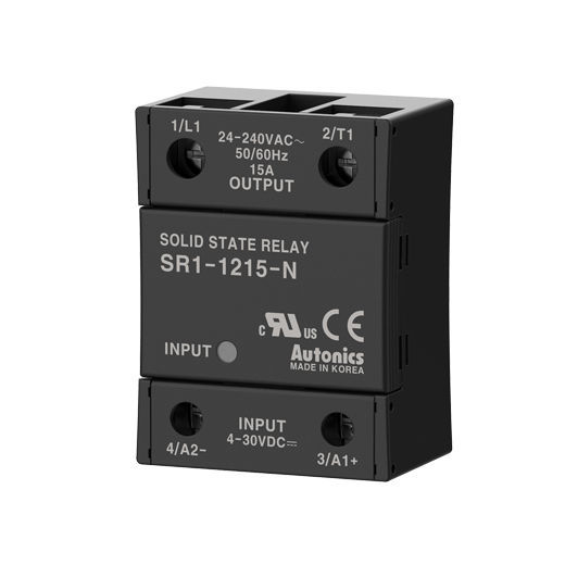DC solid state relay - SR1 series - Autonics - compact / single-phase / with heatsink