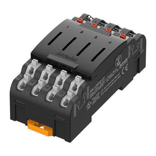 Relay terminal block - ABL series - Autonics - DIN rail-mounted / push ...