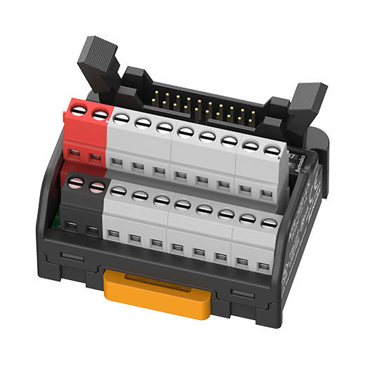 DIN rail-mounted terminal block - AFR series - Autonics - screw ...