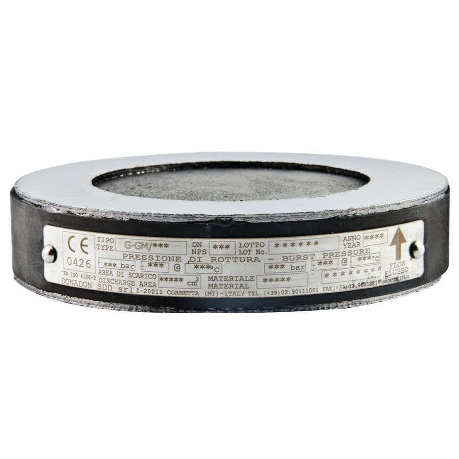 Flat seat rupture disc - G-GM - Donadon SDD - graphite